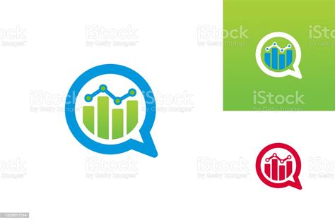 마케팅 통계 채팅 로고 템플릿 디자인 벡터 엠블럼 디자인 개념 크리에이티브 심볼 아이콘 개념에 대한 스톡 벡터 아트 및 기타