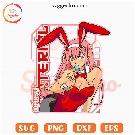 Zero Two Bunny Girl Svg Sexy Anime Girl Svg Png Cricut Gecko