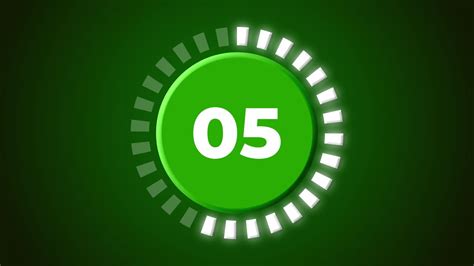 Countdown Clock Timer Animation Motion Graphics Movement 10 Seconds