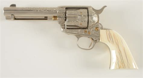 Lot Detail A Nickel Plated And Engraved Colt Single Action Army