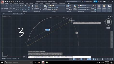 Solved Making An Arc Using Polyline Command Autodesk Community