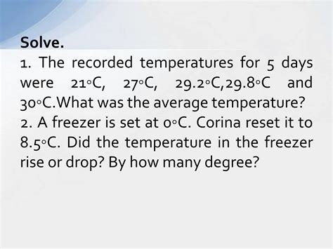 Math5solves Routine And Non Routine Problems Involving Temperaturepptx
