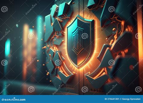Lorful And Visually Stunningunleashing The Cyber Shield A Bokeh