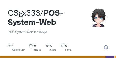 Github Csgx333 Pos System Web Pos System Web For Shops