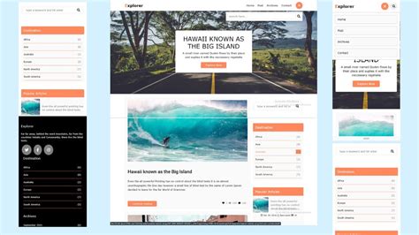 How To Create Responsive Blogging Website Design Using Html Css And