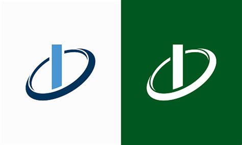 간단한 방패 편지 I 로고 디자인 나는 초기 방패 행성 서클 기호 기호 기호 템플릿 3차원 형태에 대한 스톡 벡터 아트 및 기타