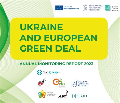 Ukraine And European Green Deal Annual Monitoring Report 2023 Dixi