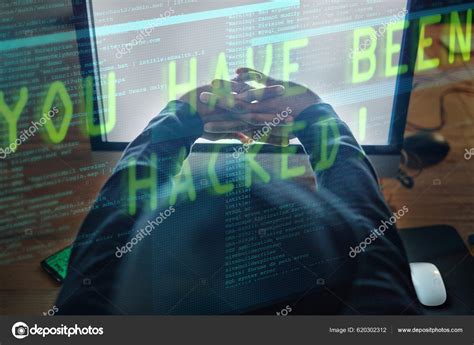 Tackling His Latest Victim Rearview Shot Unidentifiable Hacker Cracking