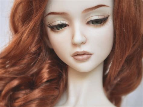 Redhead Doll Portrait Beauty Photo Wallpaper Preview Wallpaper Com