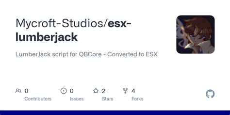 Github Mycroft Studios Esx Lumberjack Lumberjack Script For Qbcore Converted To Esx