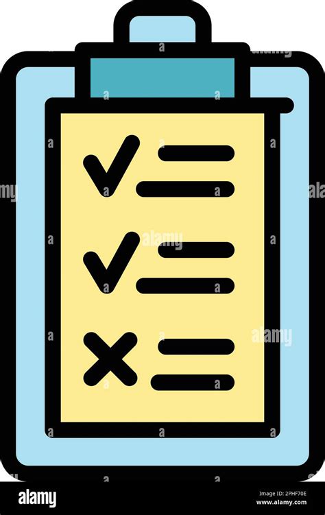 Test File Icon Outline Test File Vector Icon For Web Design Isolated