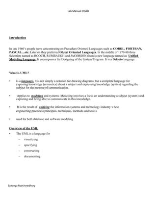 Ooad Lab Manual PDF