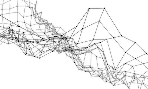 복사 공간이 있는 흰색 배경에 검은색 선과 점선 입자의 추상 그림 0명에 대한 스톡 사진 및 기타 이미지 0명 건축물 기하 도형 Istock