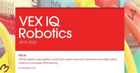 Vex Iq Robotics