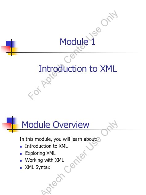 introduction to extensible markup language xml key concepts and