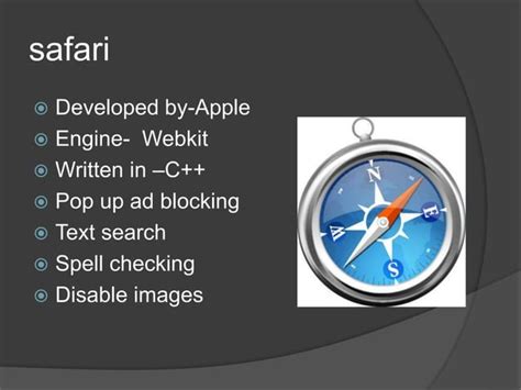Presentation On Web Browser Pptx Browsers Computer Software And Applications