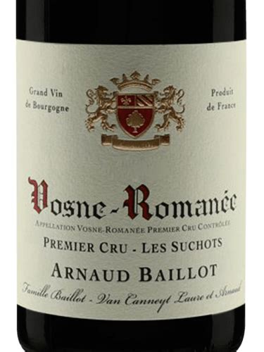 2017 Arnaud Baillot Vosne Romanée Premier Cru Les Suchots Vivino Us