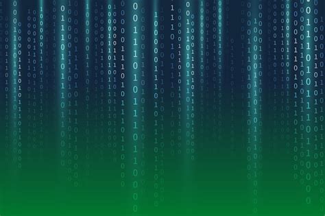 Premium Vector A Computer Generated Image With Binary Code And A