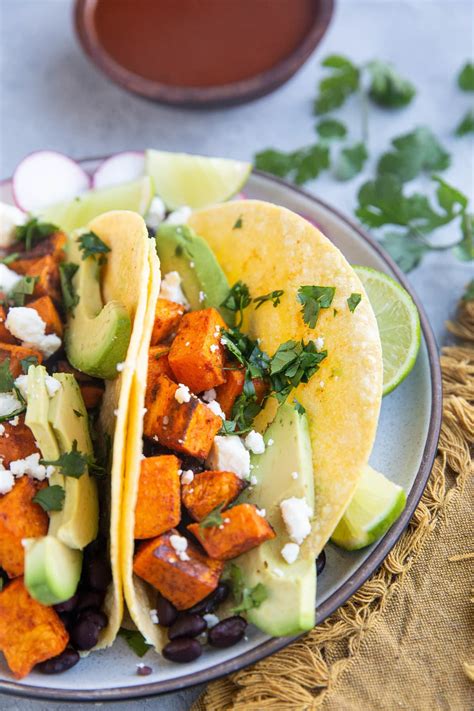 Sweet Potato And Black Bean Vegetarian Tacos The Roasted Root