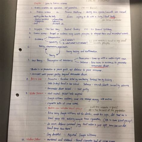 Cm8002 Cm8022 Forensic Science Lecture Notes Hobbies And Toys Books And Magazines Textbooks On