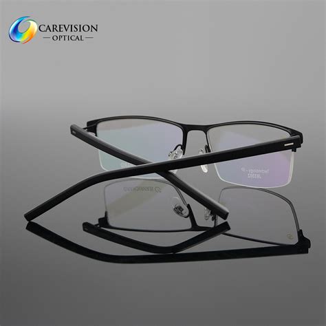 Half Rimless Glasses Men Rx Able Optical Eyeglasses Agstum Titanium