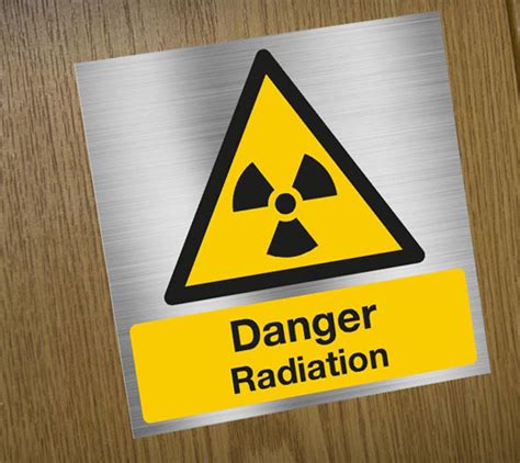 Radiation Warning Signs Alumetal