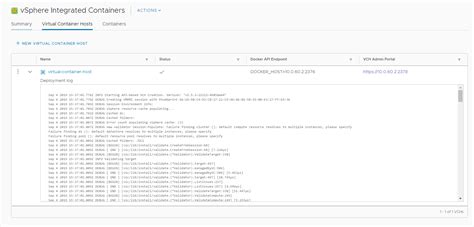 Deploy Virtual Container Host For Vsphere Integrated Containers Vraccoon