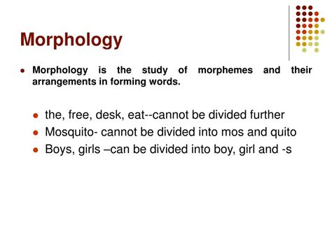 Ppt Morphology Its Relation With Phonology Syntax And Semantics Powerpoint Presentation