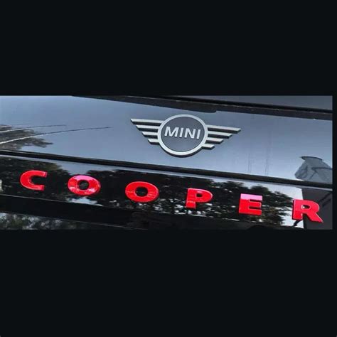 Mini Cooper Aceman Rear Emblem Letter Overlay