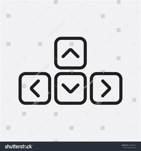 Arrow Key Keyboard Over 2851 Royalty Free Licensable Stock Vectors