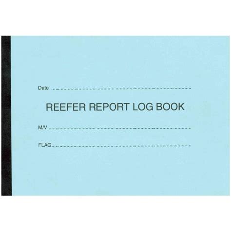 Reefer Report Log Book Stanfords