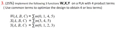 3 25 Implement The Following 3 Functions Wxy On A Pla With 4