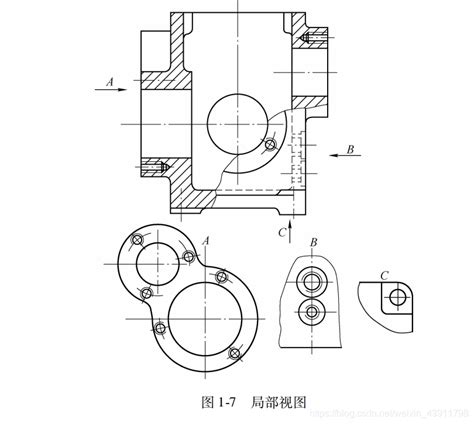解读机械图样——局部视图 Csdn博客