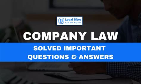 Company Law Mains Question Answer Series Important Questions For Judiciary Exams Part I