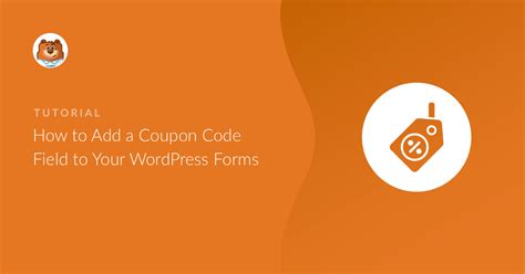 How To Add A Coupon Code Field To Your Wordpress Forms