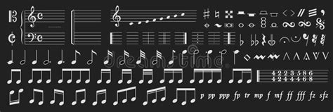 Comprehensive Collection Of Musical Notation Elements Stock Vector Illustration Of Repeat