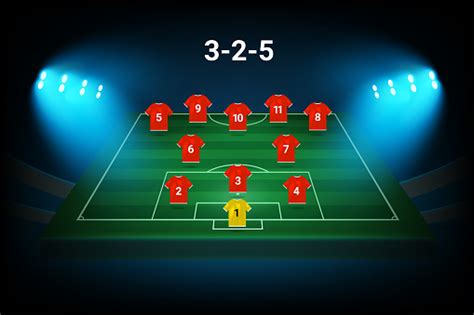 325 축구 팀 구성 템플릿입니다 숫자가 있는 축구 선수 벡터 템플릿 3차원 형태에 대한 스톡 벡터 아트 및 기타 이미지 3차원 형태 Championship 경기