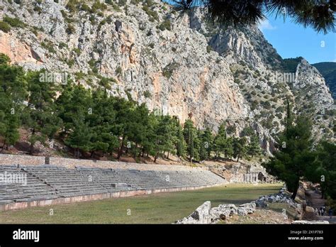 The Delphi Stadium Is Located At The Highest Point Of The Delphi Archaeological Site Delphi Was