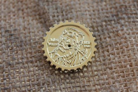 Tinker Gearcoin Arrival Wave 2 500 Jules Verne Coin Brass Tinker Brooch Jules