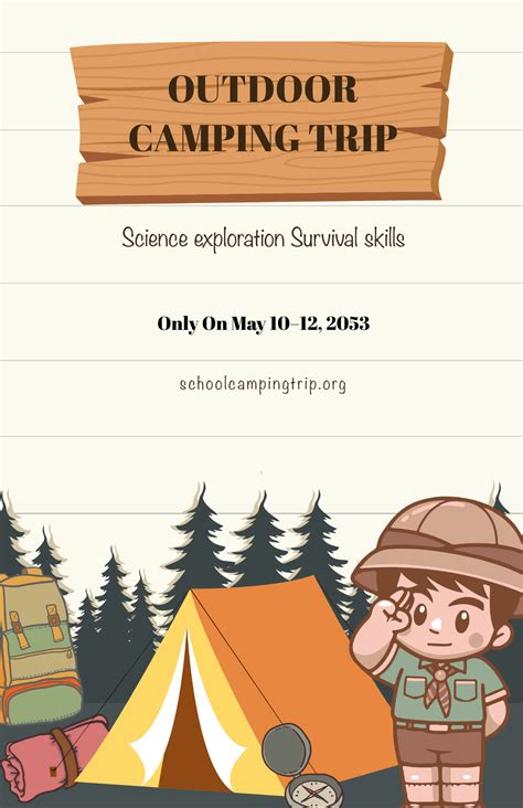Free Camping Poster Template To Edit Online