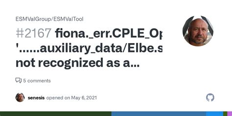 Fiona Err Cple Openfailederror Auxiliary Data Elbe Shp Not Recognized As A Supported