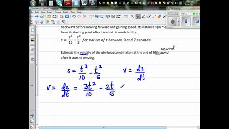 Using Integration In Kinematics To Find Velocity Youtube