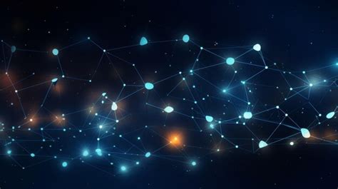 Connecting Dots Technology Premium Ai Generated Image