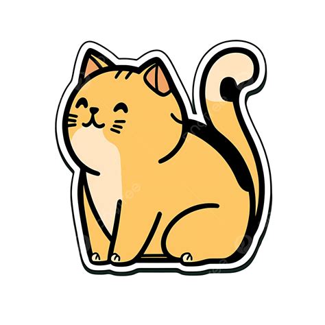 만화 키티 귀여운 고양이 스티커 만화 귀여운 고양이 스티커 고양이 새끼 Png 일러스트 및 Psd 이미지 무료 다운로드 Pngtree