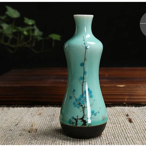 Винтажная Китайская традиционная ваза керамическая фарфоровая ваза из Celadon для цветов