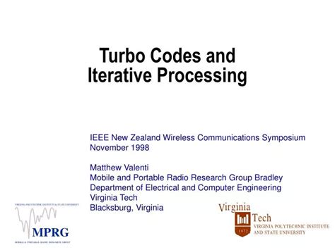 Ppt Turbo Codes And Iterative Processing Powerpoint Presentation