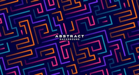 Premium Vector Colorful Gradient Geometric Pattern Background