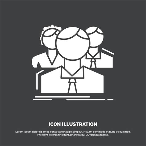 Group Multiplayer People Team Online Icon Glyph Vector Symbol For Ui And Ux Website Or