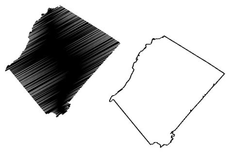 Sussex County New Jersey Map Vector Illustration Scribble Sketch Sussex