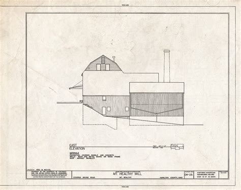Blueprint Haer Ohio31 Mouh1 Sheet 10 Of 14 Mount Healthy Mill